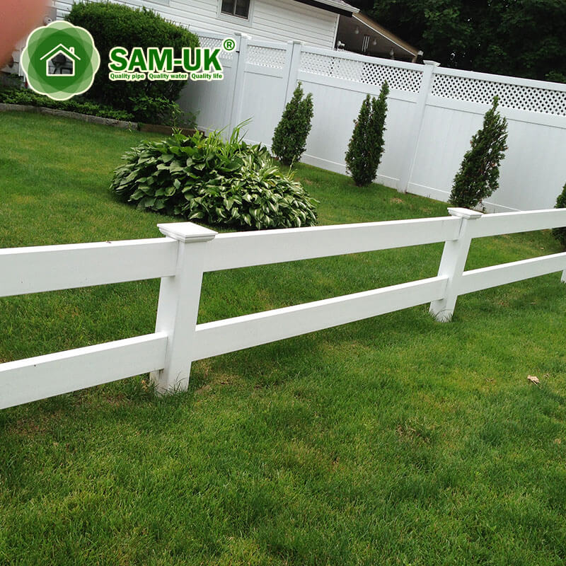2x6 2 rail vinyl horse fencing pastures from China manufacturer - SAM-UK