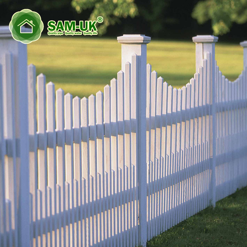 Privacy Palisade Composite Used Vinyl Fence With England Post Cap